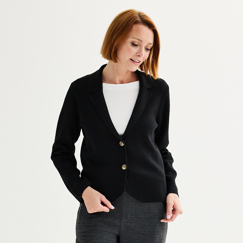 Women's Croft & Barrow® Sweater Blazer