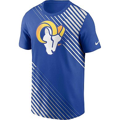 Men's Nike Royal Los Angeles Rams Yard Line Fashion Asbury T-Shirt