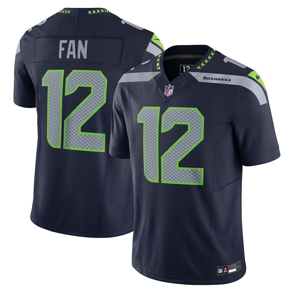 Men's Nike 12th Fan Navy Seattle Seahawks Vapor F.U.S.E. Limited Jersey