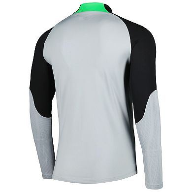 Men's Nike Gray Liverpool 2023/24 Strike Drill Performance Raglan ...