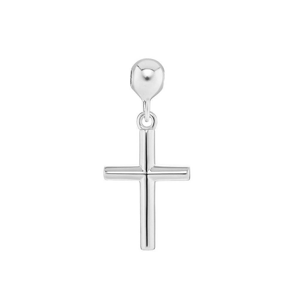 PRIMROSE 18k Gold Plated Polished Cross Sliding Charm