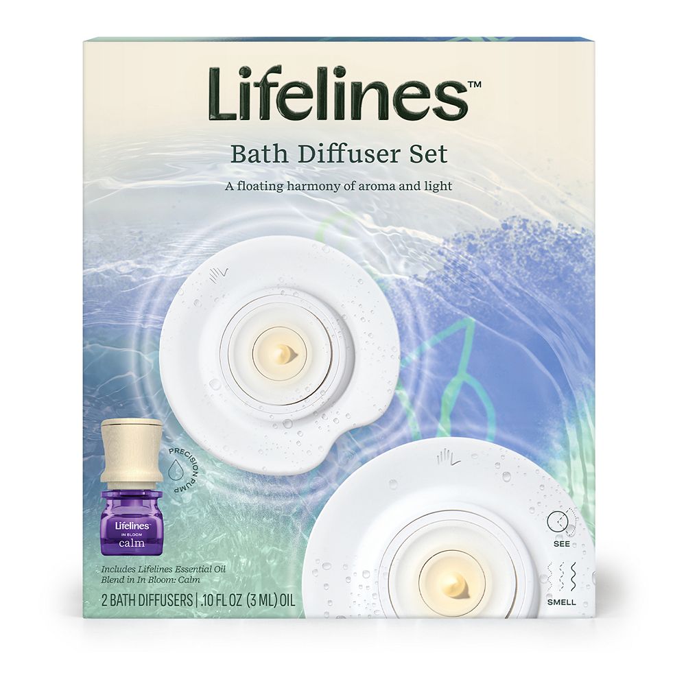 Lifelines Bath Diffuser Set - 2-pk. plus Essential Oil Blend