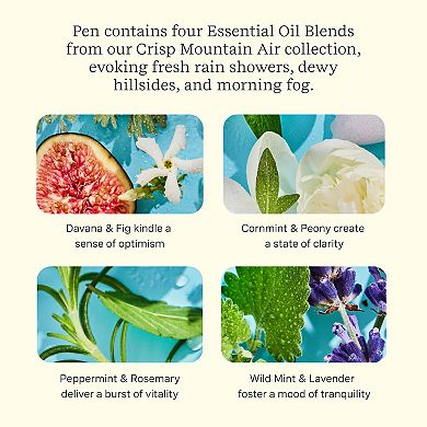 Lifelines Pen Diffuser with 4-Scent Cartridge in Crisp Mountain Air