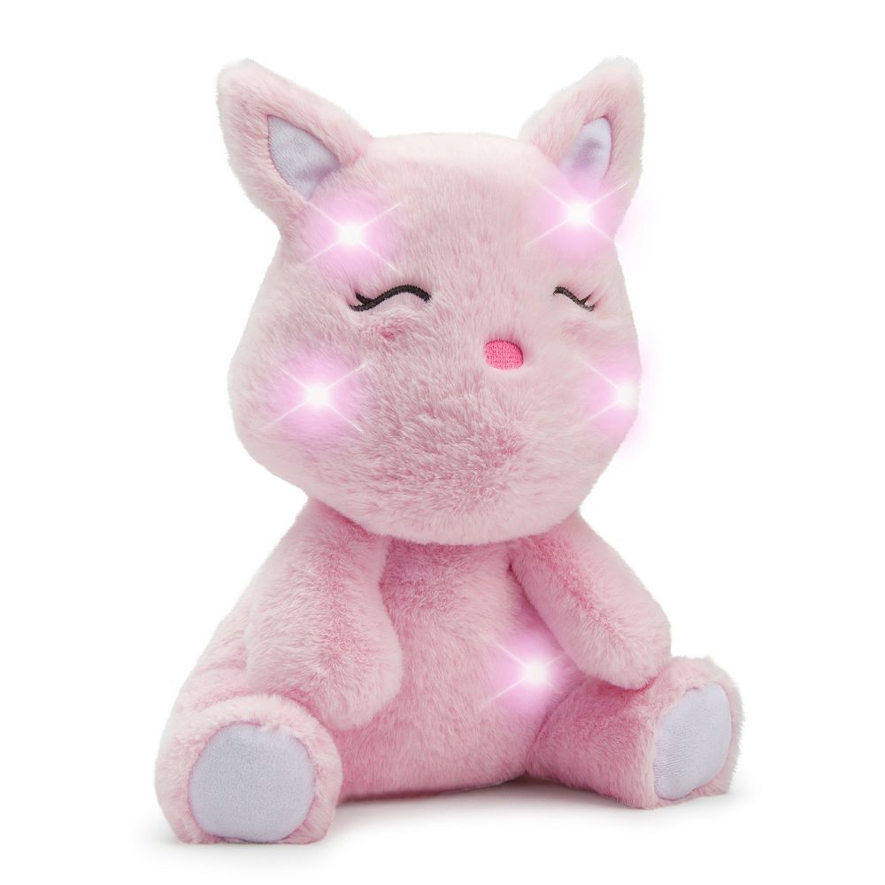 Merchsource Cozy Friends™ 12" Glow Brights Cat Plush with LED Lights ...