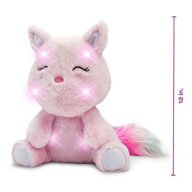 Merchsource Cozy Friends™ 12" Glow Brights Cat Plush with LED Lights ...