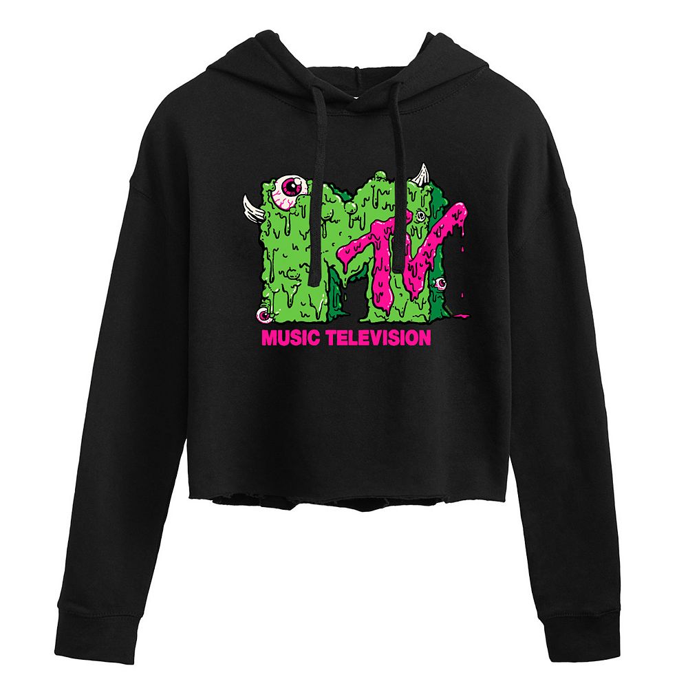 Juniors' MTV Slime Cropped Hoodie