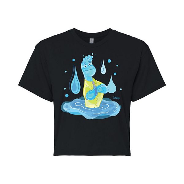 Disney / Pixar’s Elemental Wade Ripple Juniors' Cropped Graphic Tee