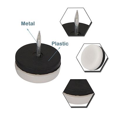 20pcs Chair Table Furniture Leg Bottom Feet Glides Slide Wood Floor ...