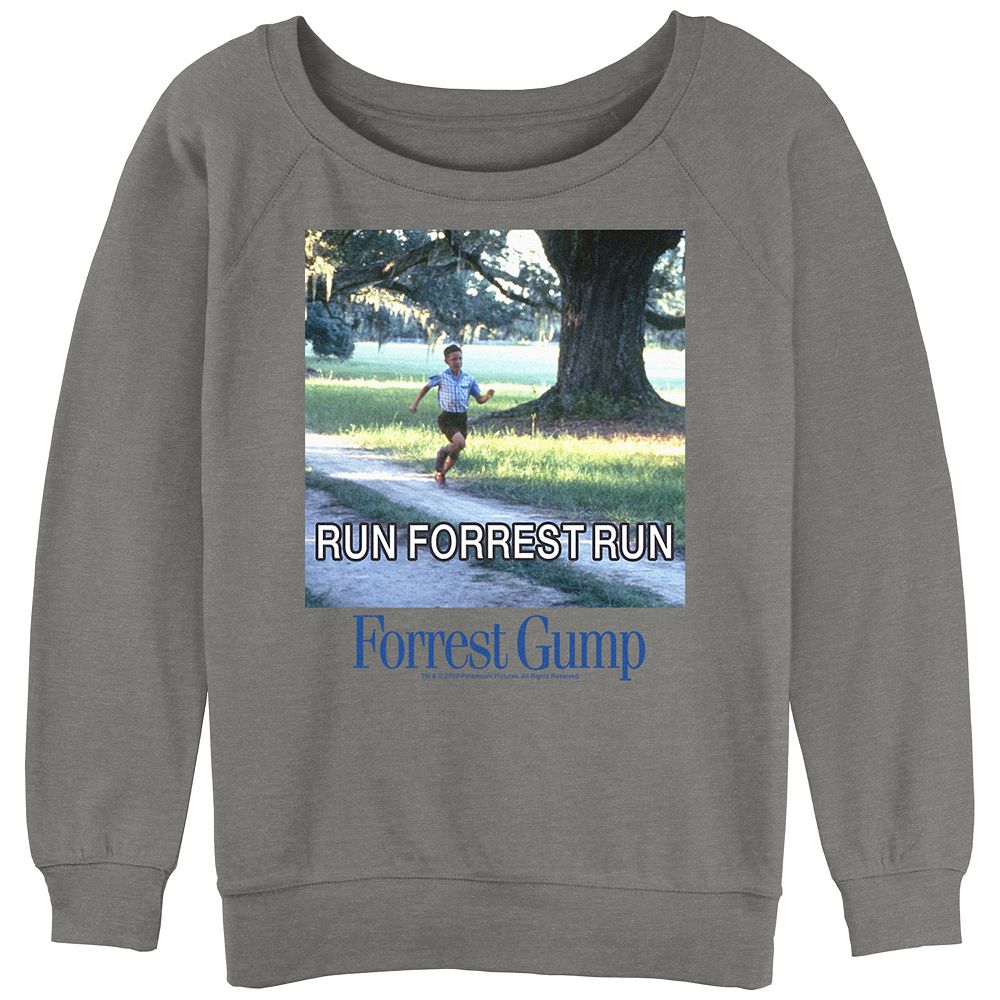 Juniors' Forrest Gump Run Forrest Run Long Sleeve Graphic Tee