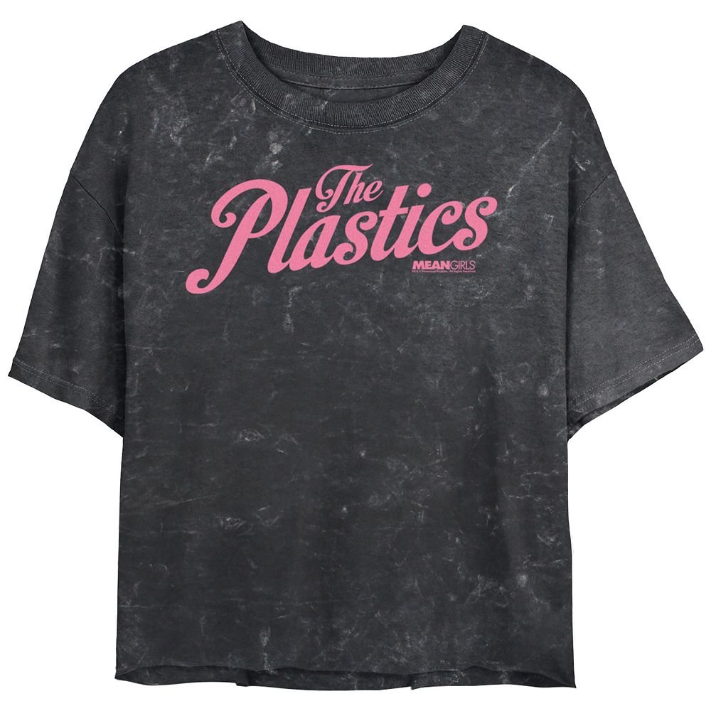 Juniors' Mean Girls The Plastics Crop Top Graphic Tee