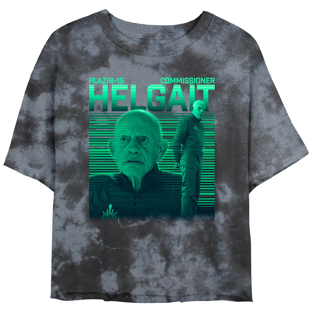 Juniors' Star Wars The Mandalorian Commissioner Helgait Poster Crop Top ...