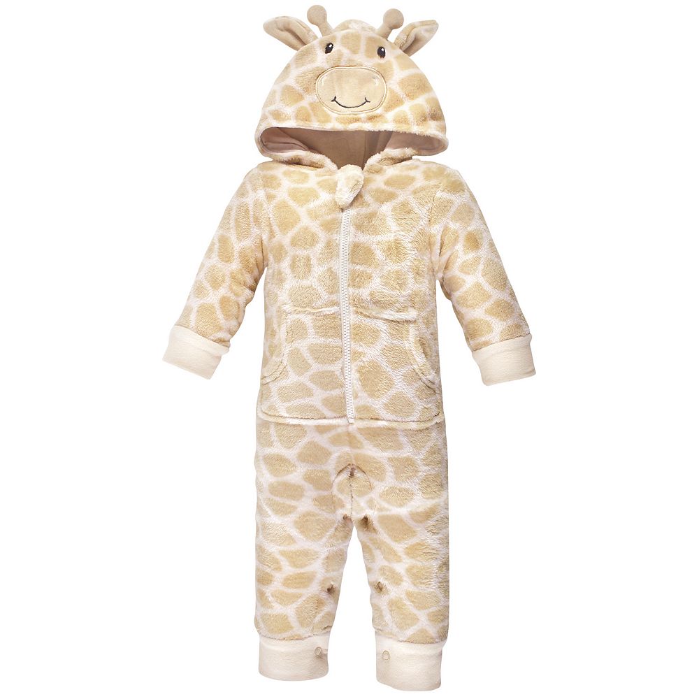 Hudson Baby Unisex Baby Plush Jumpsuits, Giraffe