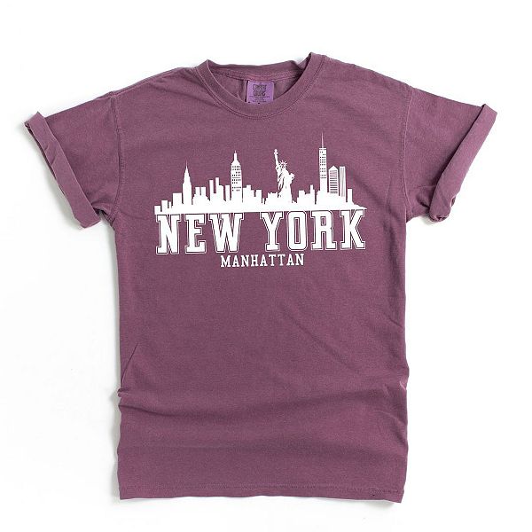 New York Manhattan Garment Dyed Tees