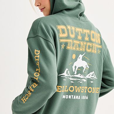 Juniors' Yellowstone Dutton Ranch Graphic Hoodie