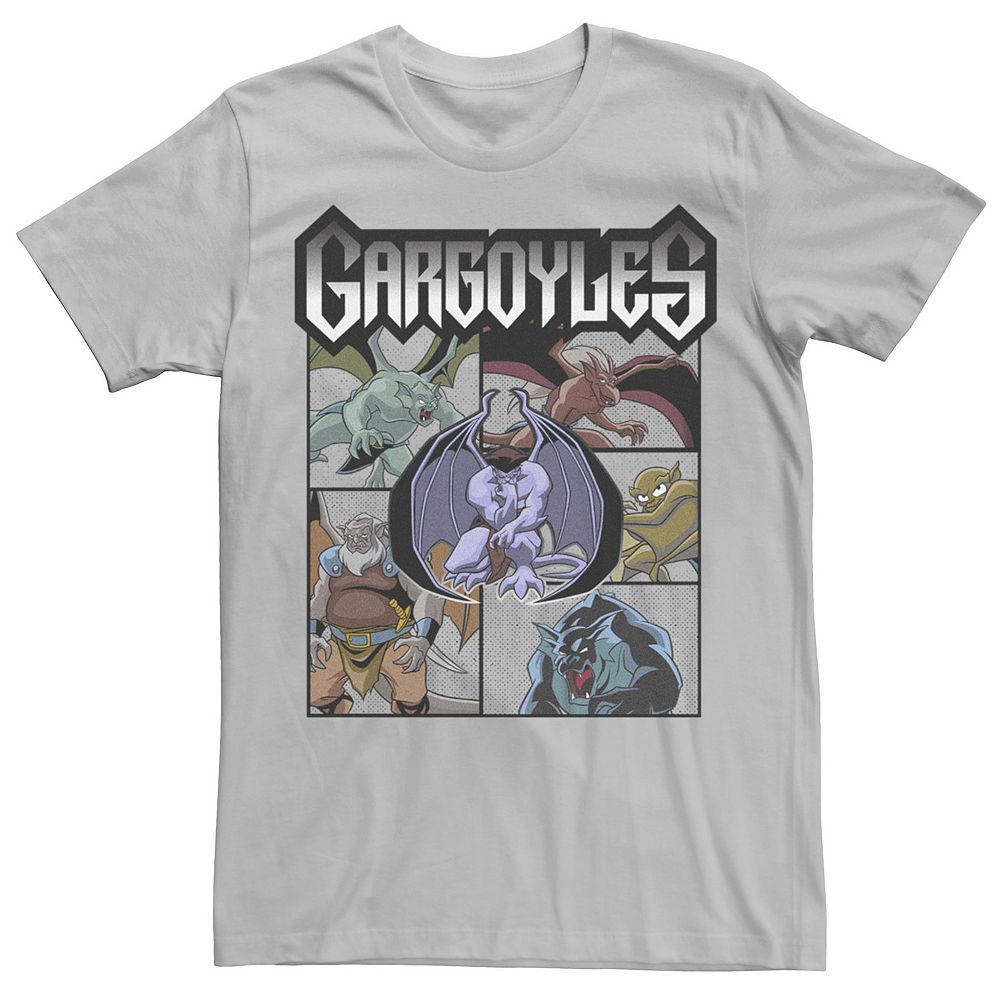 Disney's Gargoyles Men's Cast Panels Graphic Tee