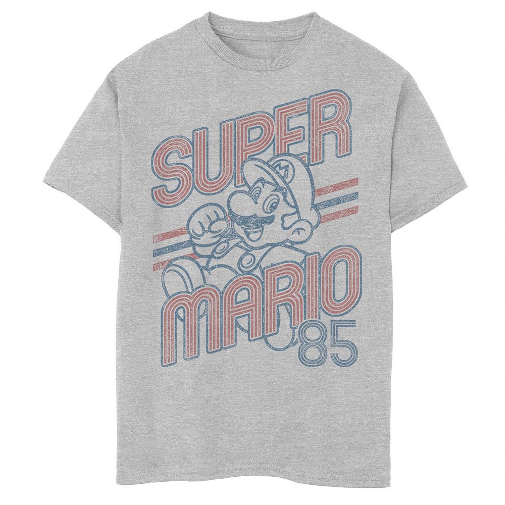 Boys 8-20 Super Mario 85 Faded Vintage Portrait Tee
