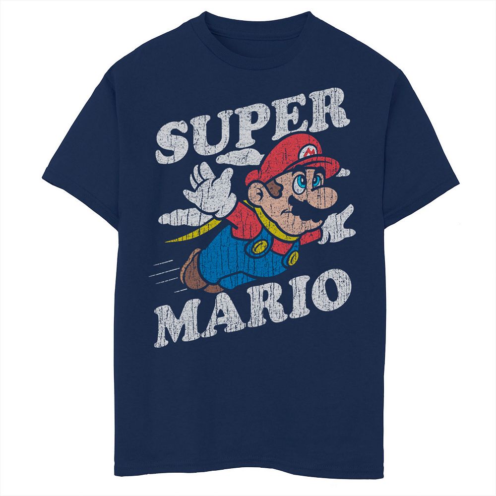 Boys Super Mario Retro Flying Graphic Tee