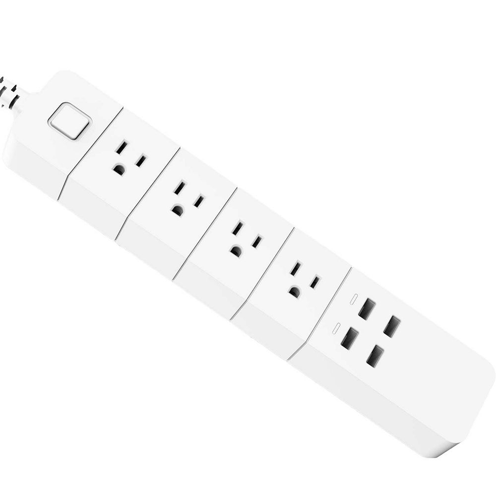 WiFi Smart Power Surge Protector w/ 4 Outlets and 4 USB Charging Ports