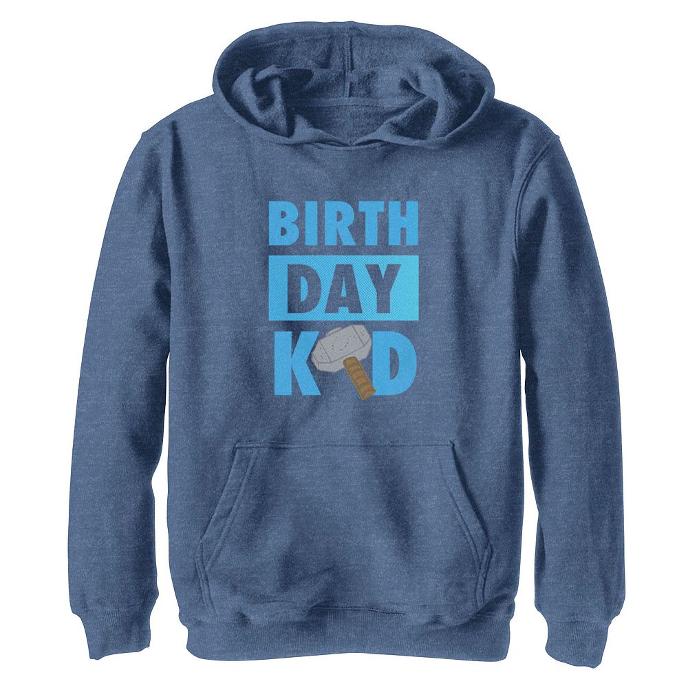 Boys 4-20 Marvel Comics Retro Thor Birthday Kid Mjolnir Graphic Hoodie