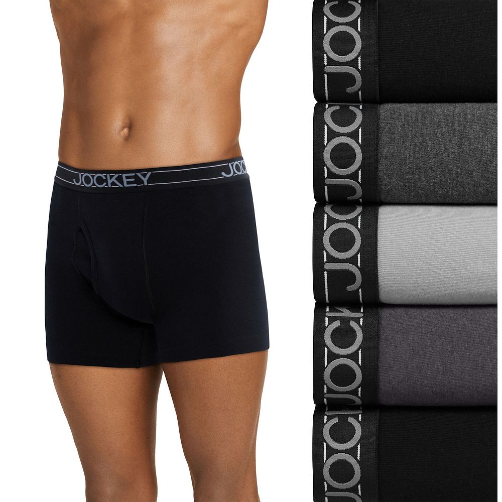 Men's Jockey® 4+1 Bonus Pack Cotton Blend 5" Boxer Briefs