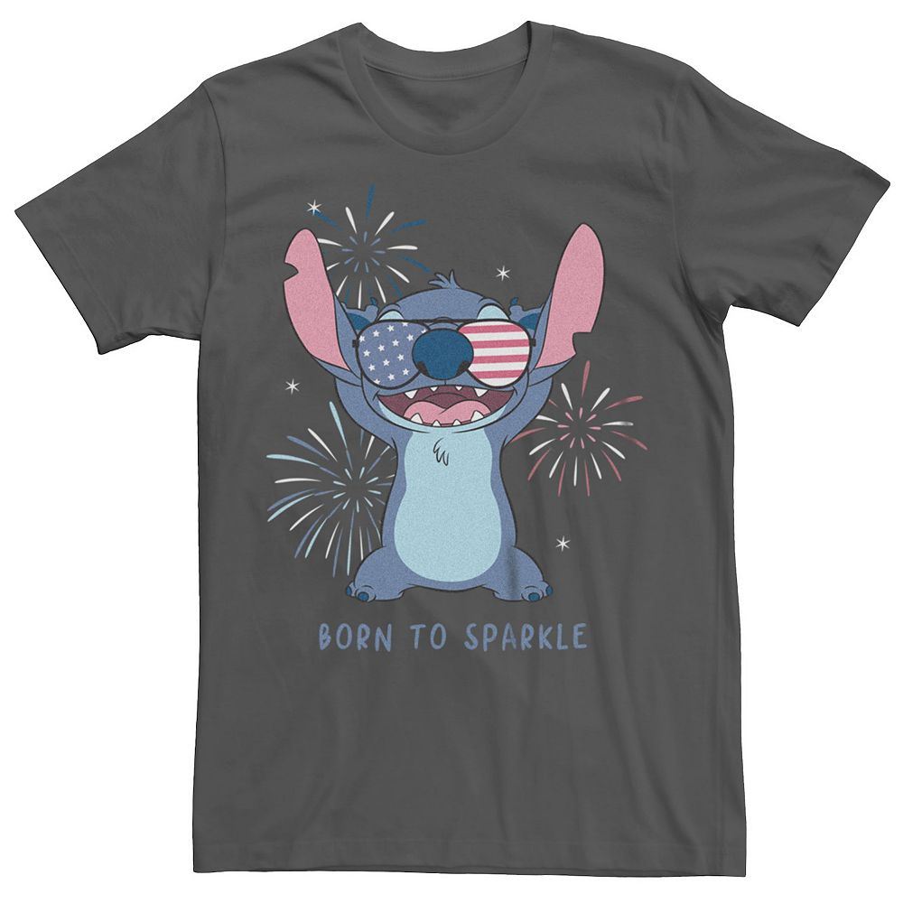 Disney's Lilo & Stitch Men's 4th of July Born to Sparkle Fireworks Tee