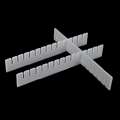 Plastic DIY Grid Drawer Divider Household Necessities Organizer 6 Pcs