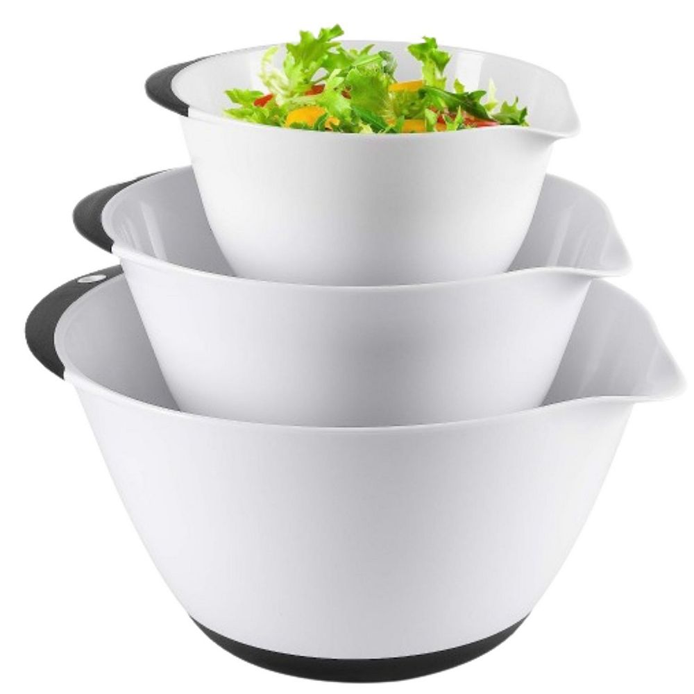 Zulay Kitchen 3 Piece Mixing Bowl Set