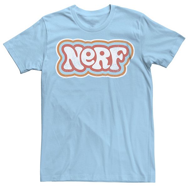 Men's Nerf Retro Logo Colored Outlines Graphic Tee