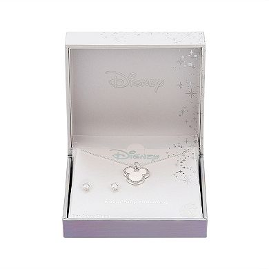 Disney's Mickey Mouse Silver Plated Faux Pearl Cubic Zirconia and ...