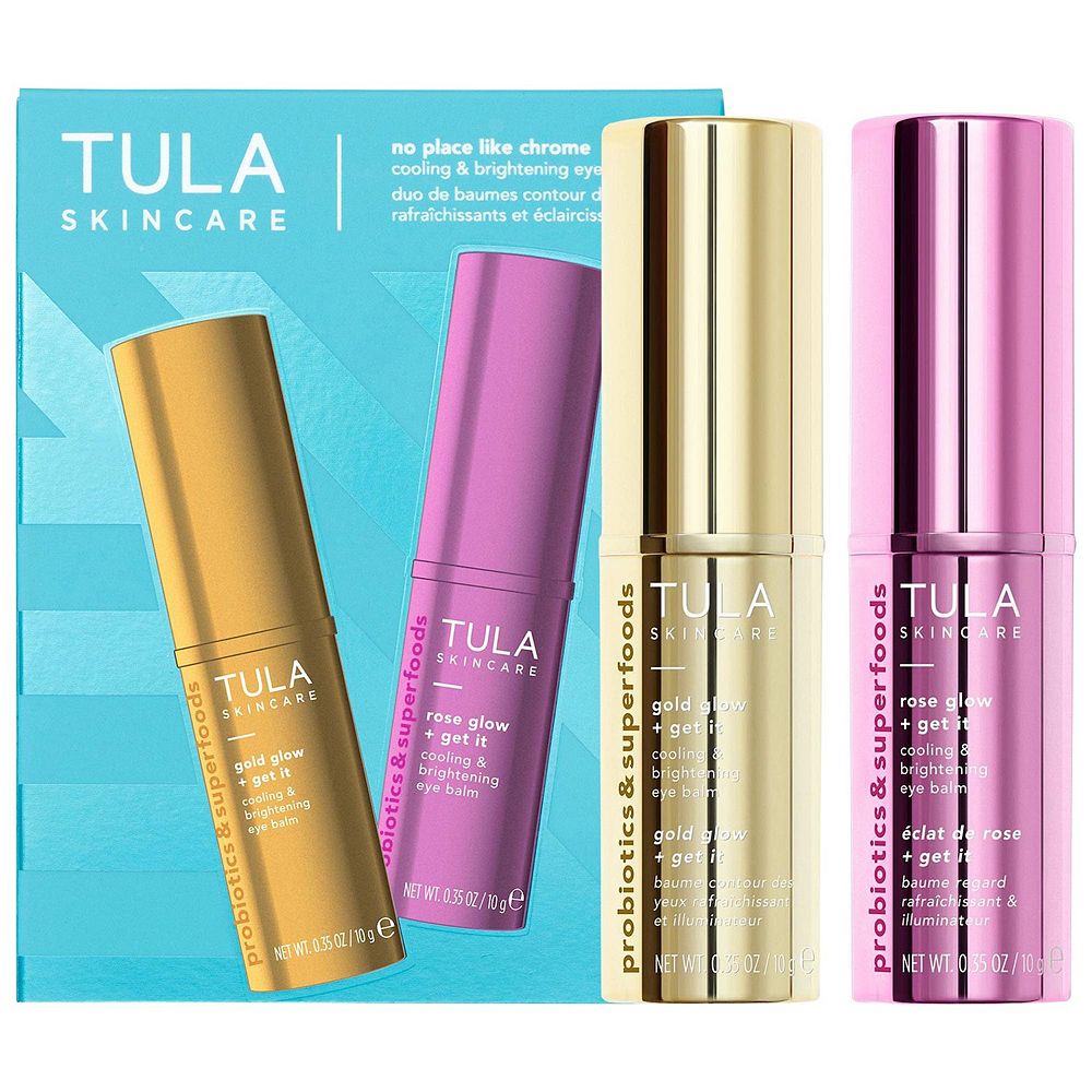 TULA Skincare No Place Like Chrome Eye Balm Duo Set