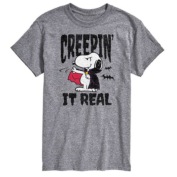 Men's Peanuts Snoopy Vampire Creepin' It Real Graphic Tee
