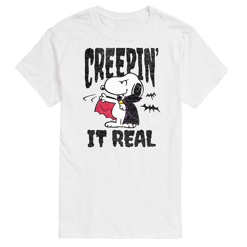 Men's Peanuts Snoopy Vampire Creepin' It Real Graphic Tee