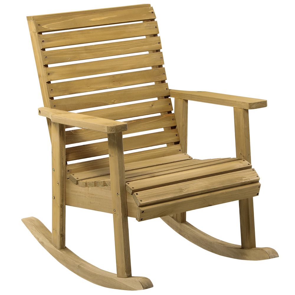 Outsunny Outdoor Wooden Rocking Chair / Rocker