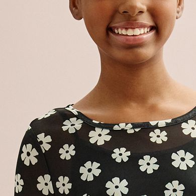 Girls 6-20 SO® Mesh Top & Cami Tank Top Set