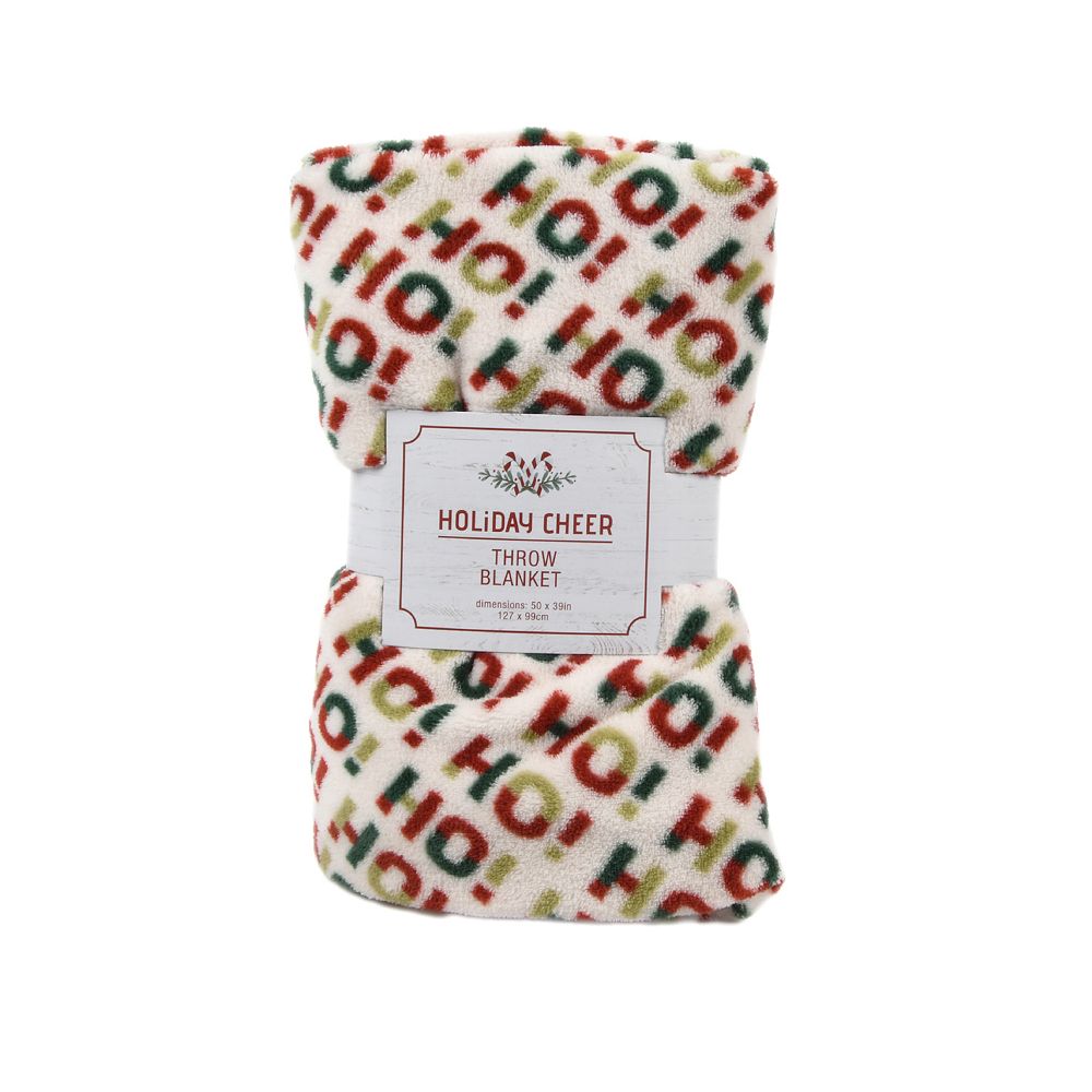 HoHoHo Plush Throw