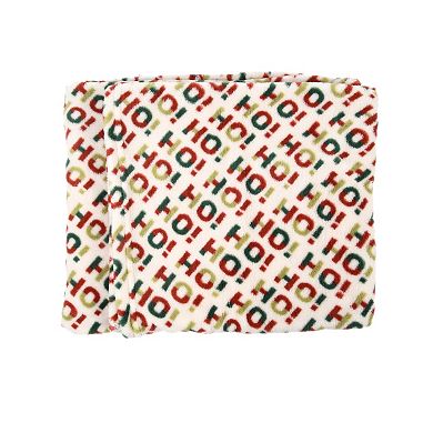 HoHoHo Plush Throw