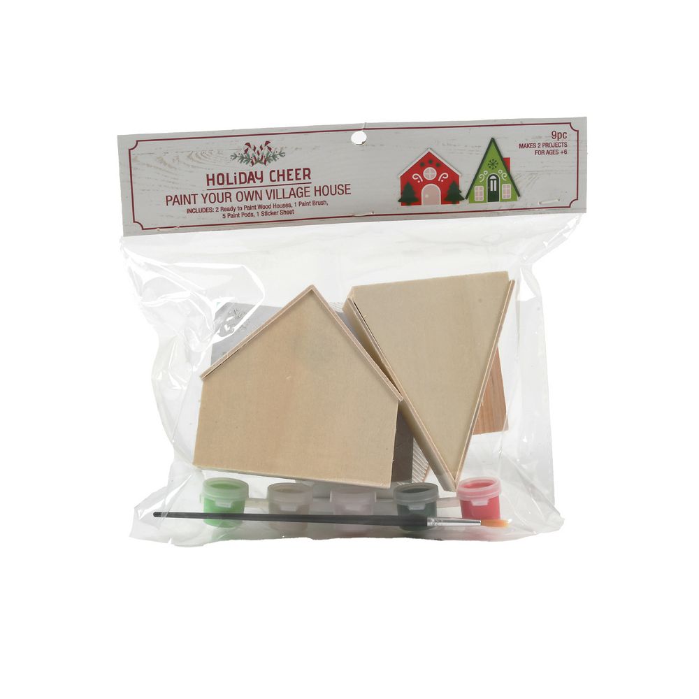 Paint Your Own Village House Kit