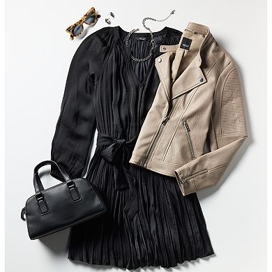 Simply Vera Vera Wang Amber Geo Satchel Bag