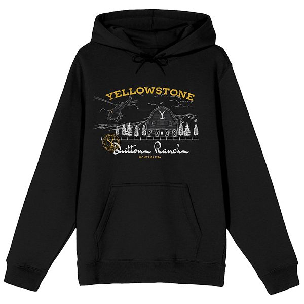 Men's Yellowstone Dutton Ranch Graphic Hoodie