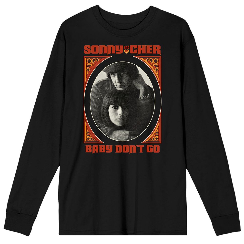 Men's Sonny & Cher Baby Don't Go Long Sleeve Graphic Tee