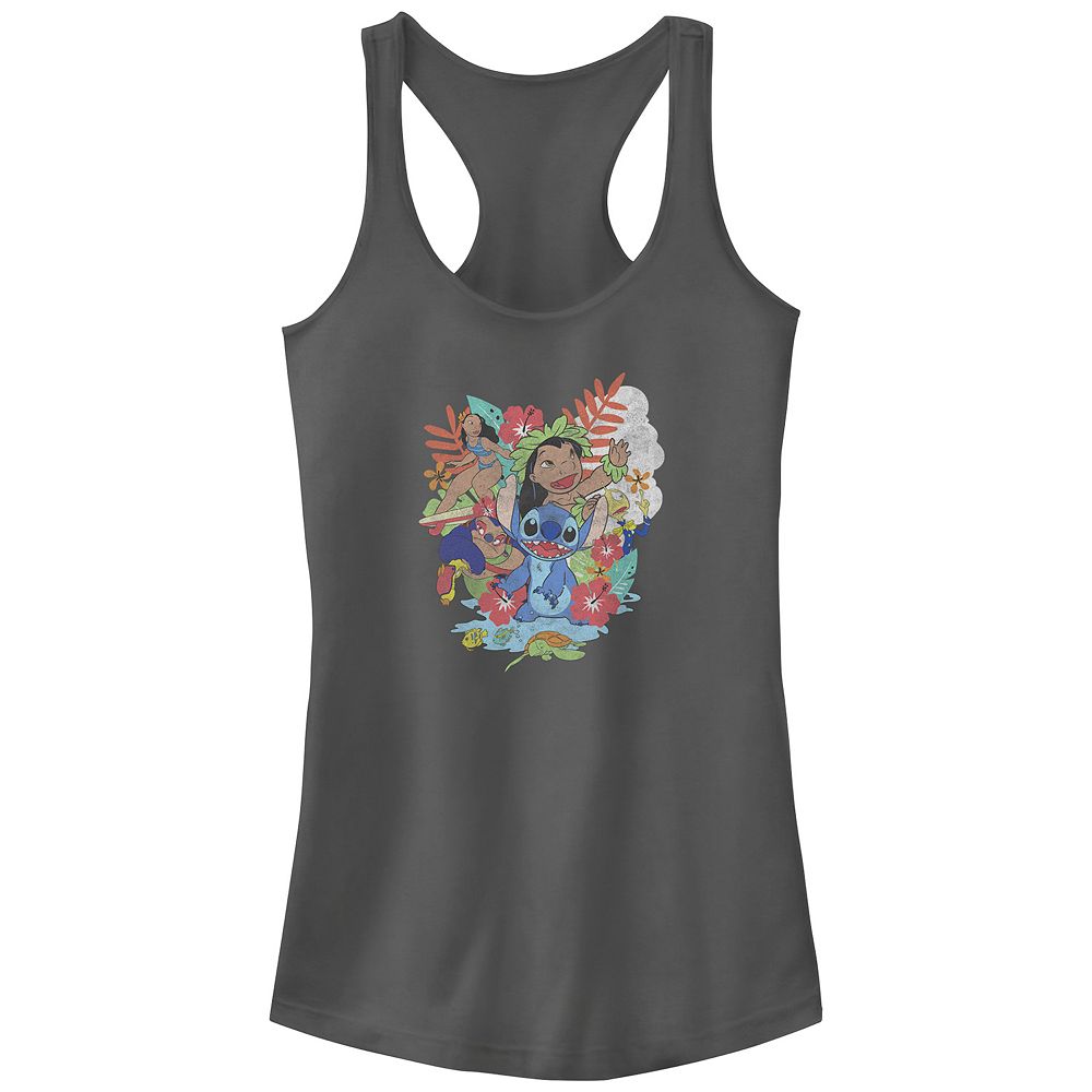 Disney's Lilo & Stitch Character Stack Juniors' Racerback Tank Top