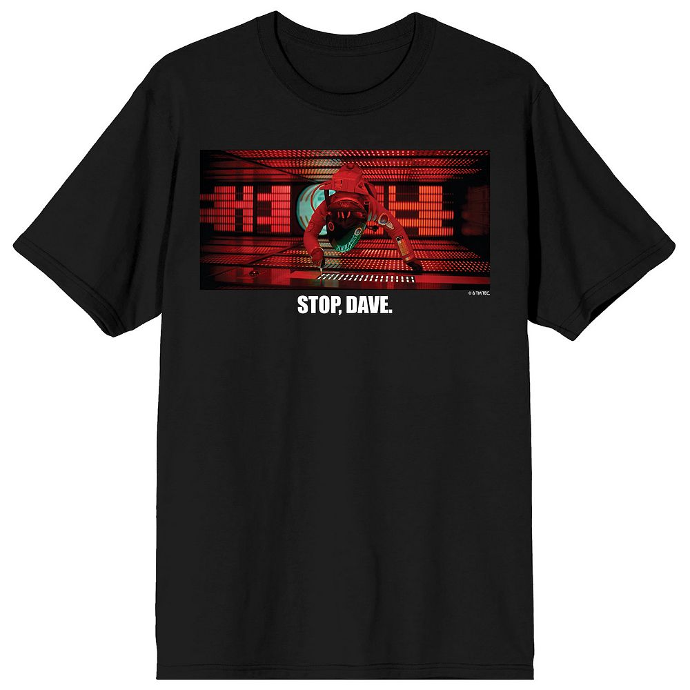 Men's 2001 A Space Odyssey Stop Dave Meme Graphic Tee