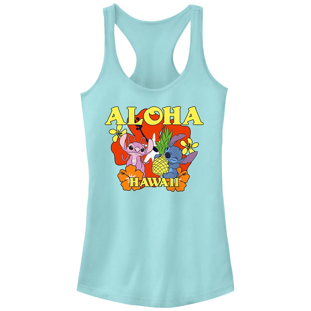 Disney's Lilo & Stitch And Angel Aloha Hawaii Tropical Flowers Juniors ...