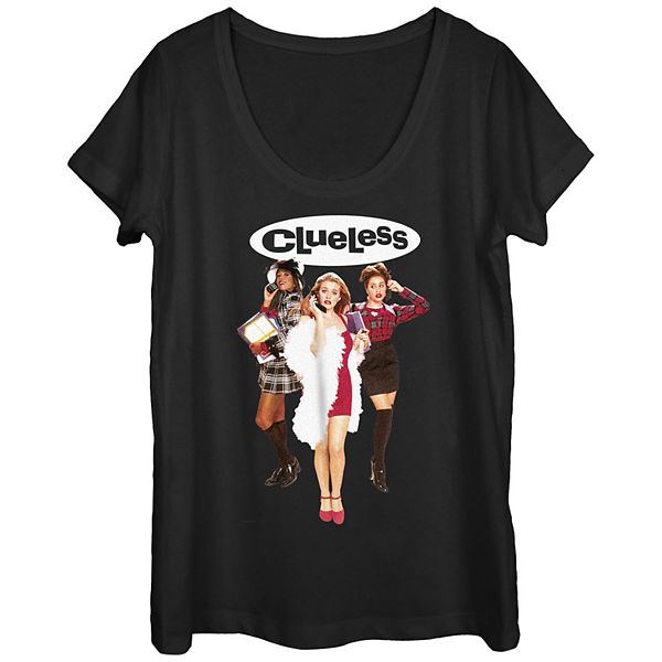 Juniors' Clueless Cher Dionne Tai Scoopneck Tee