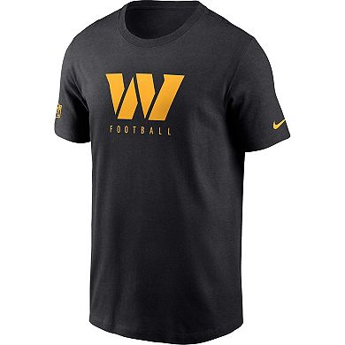 Men's Nike Black Washington Commanders Sideline Performance T-Shirt