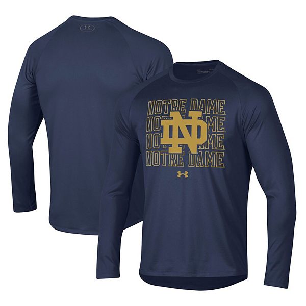 Mens Under Armour Navy Notre Dame Fighting Irish 2023 Sideline Tech