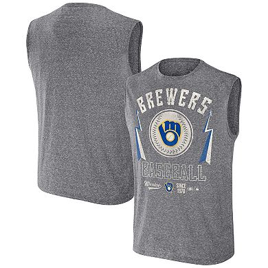 Men's Darius Rucker Collection by Fanatics Charcoal Milwaukee Brewers ...