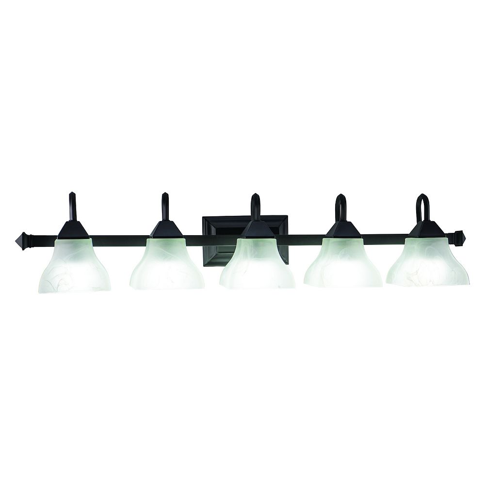 Cardiff Bronze Mission Bathroom Vanity Wall Light Fixture