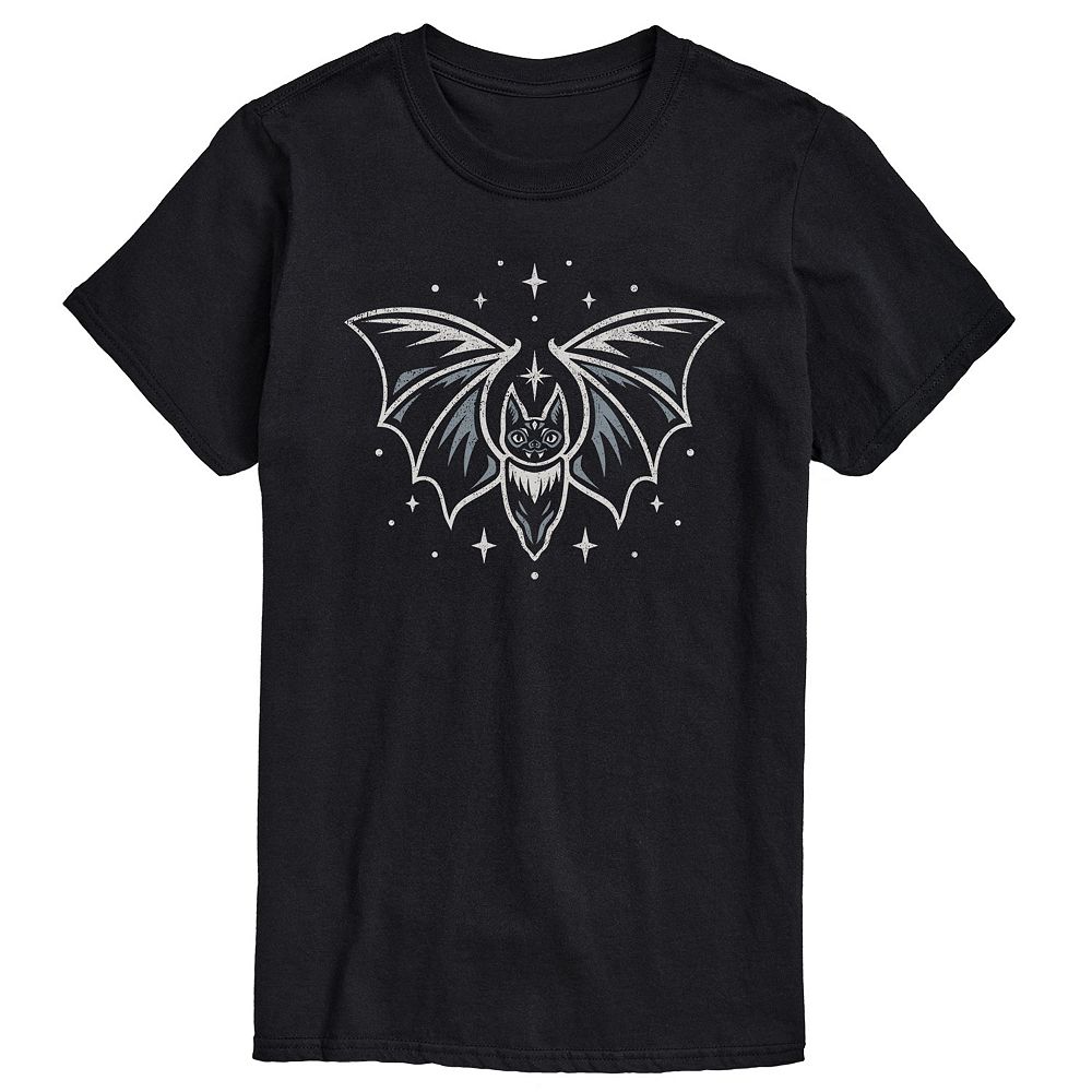Big & Tall Grey Bat Graphic Tee