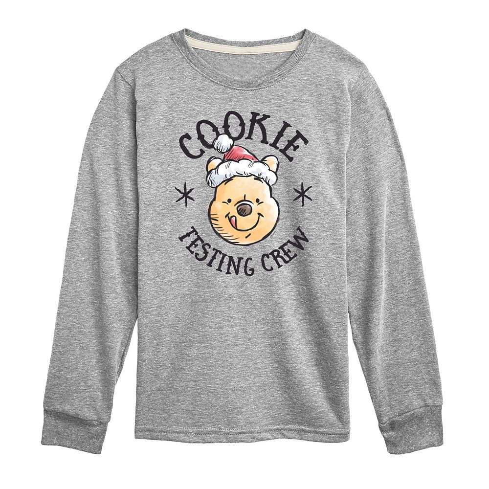 Disney's Winnie The Pooh Boys 8-20 Cookie Testing Crew Long Sleeve ...